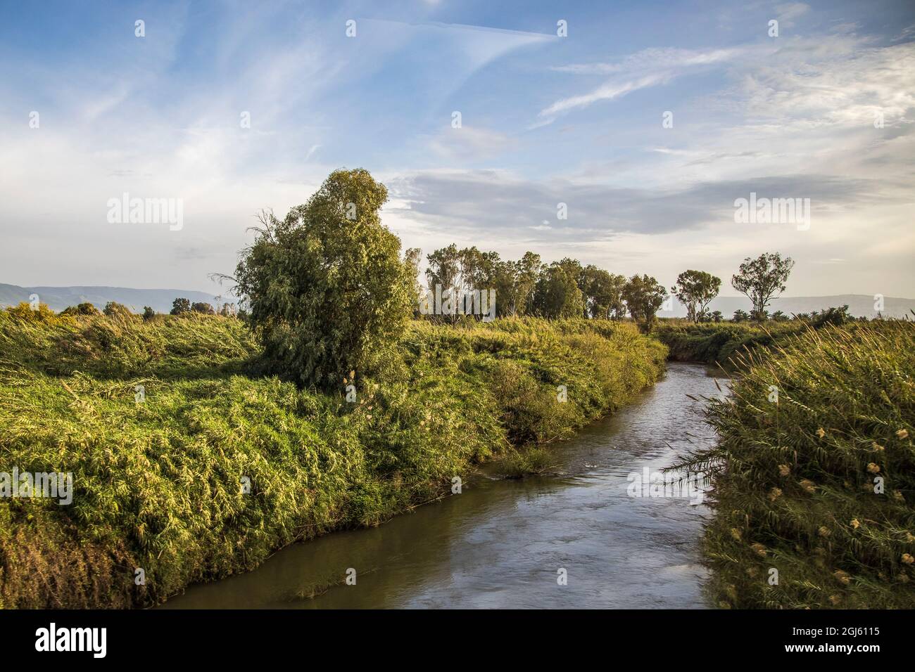 Israel, Jordan River flowing into the Sea of Galilee Stock Photo - Alamy