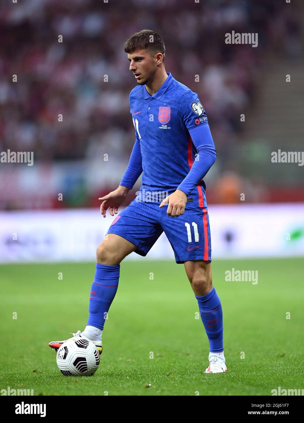 England's Mason Mount during the 2022 FIFA World Cup Qualifying match ...