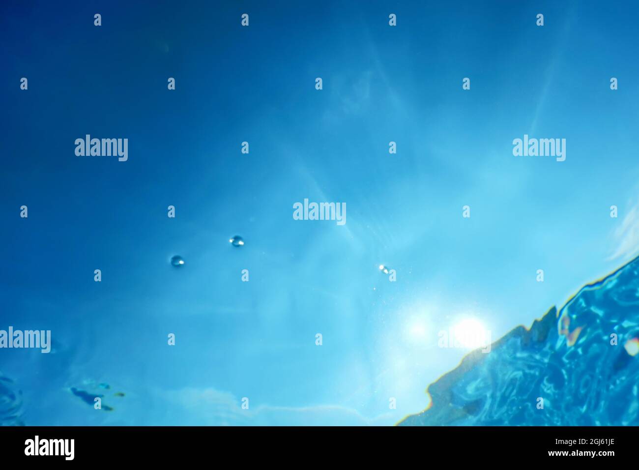 Water surface underwater, Swimming pool surface Water background Stock ...