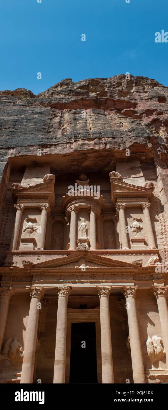Jordan, Petra (UNESCO) The Treasury (aka Al Khazna) located at the end ...