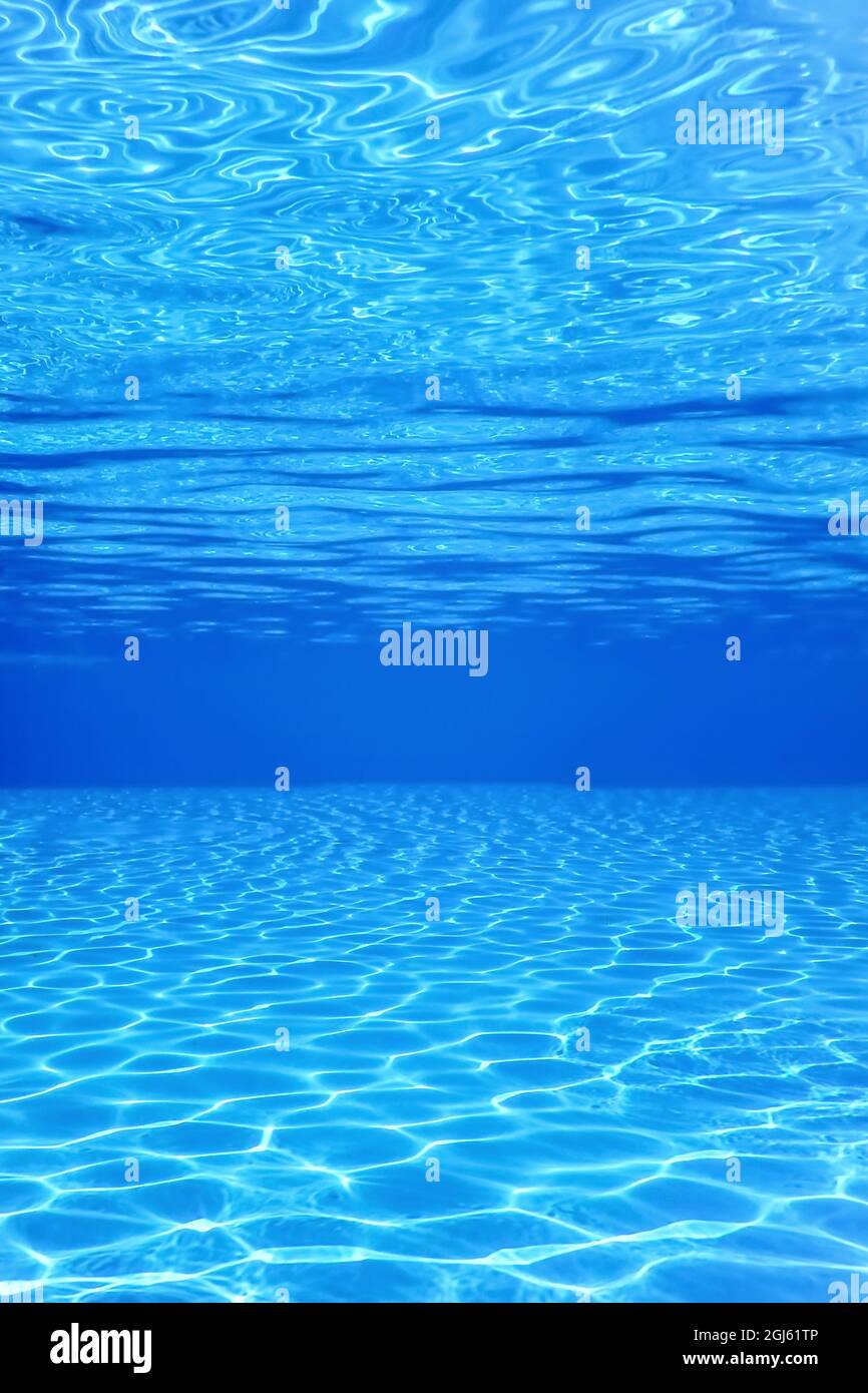 Underwater Empty Swimming Pool Background Stock Photo - Alamy