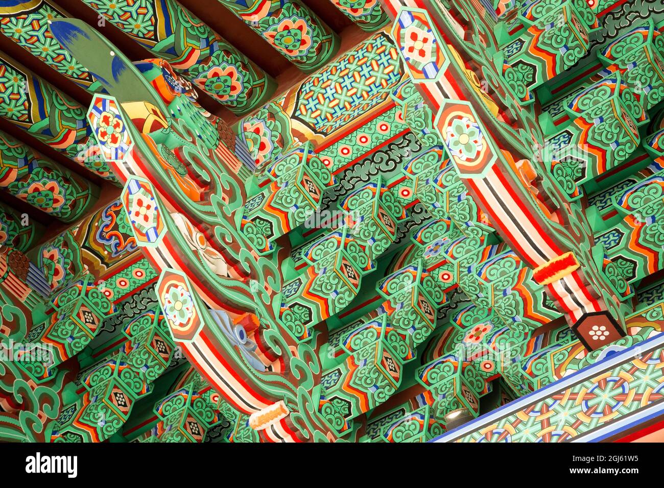 South Korea, Seoul, Jogyesa Temple, Daeungjeon, the Main Dharma Hall ...