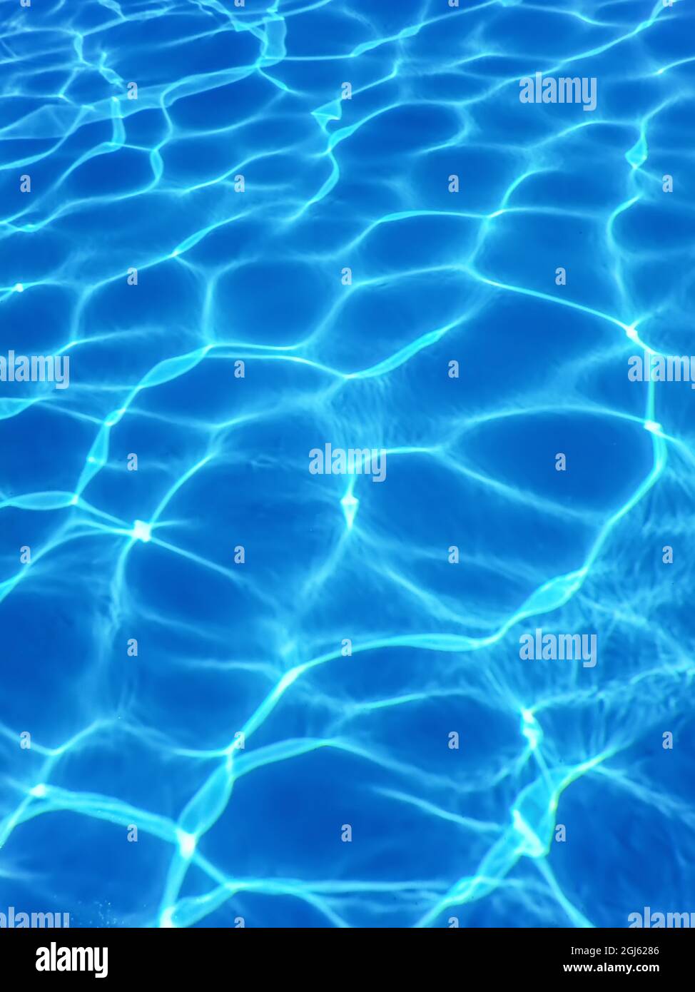 Blue Ripple Water Background, Swimming Pool Water Sun Reflection Stock ...