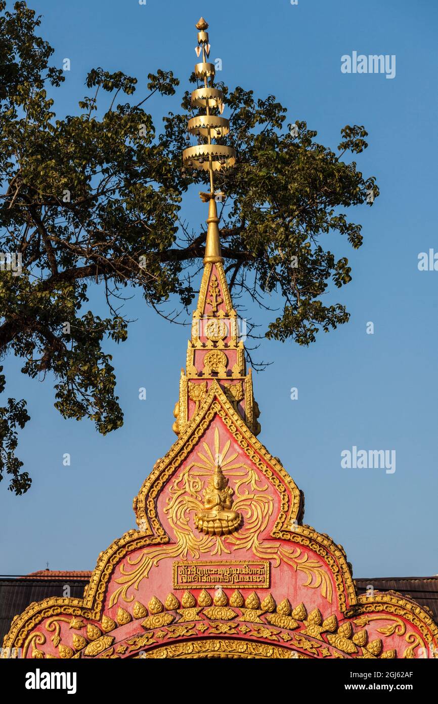 Laos, Vientiane. Wat Mixai detail Stock Photo - Alamy