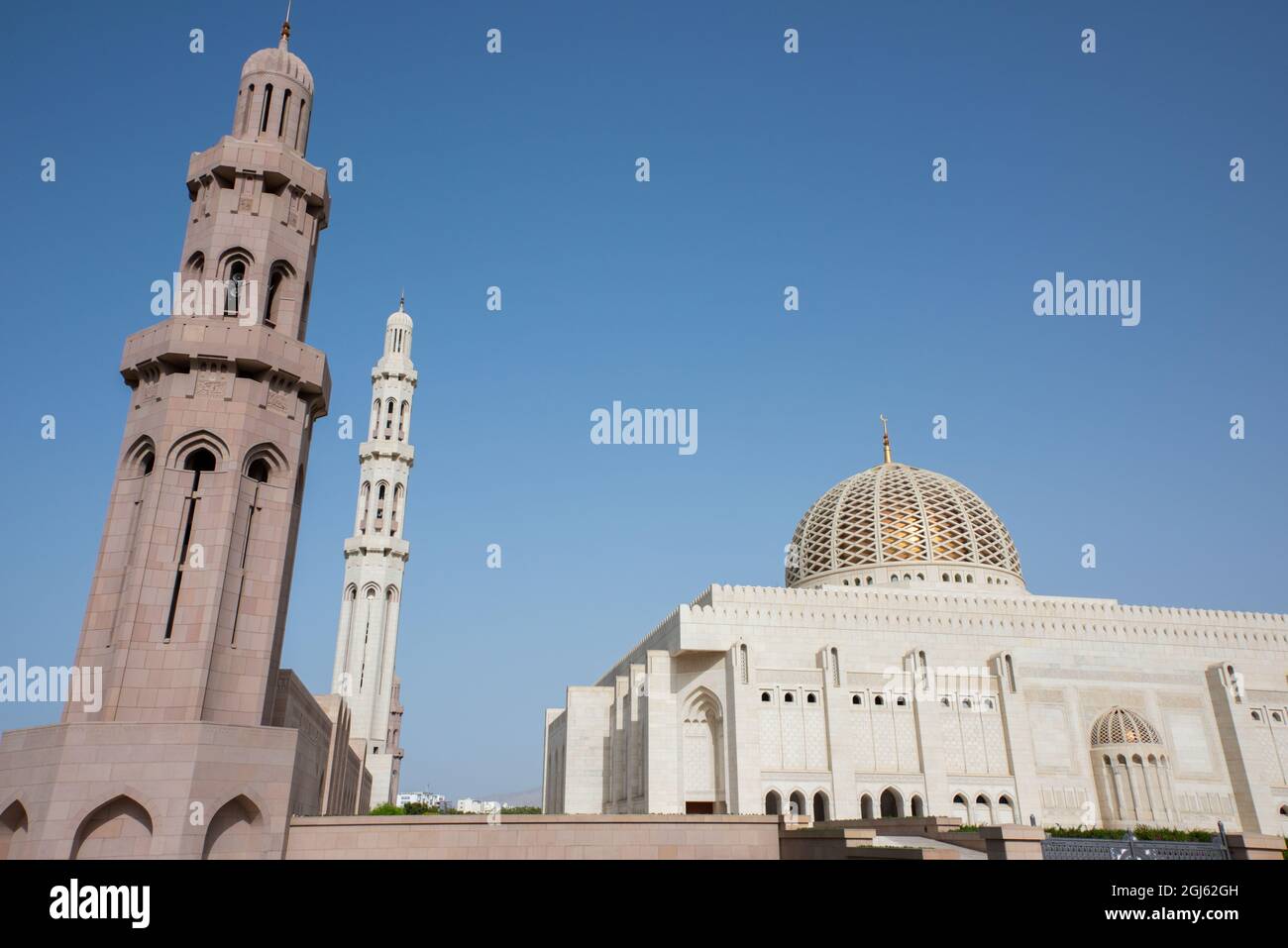 Oman, capital city of Muscat. The Sultan Qaboos Grand Mosque, the main ...