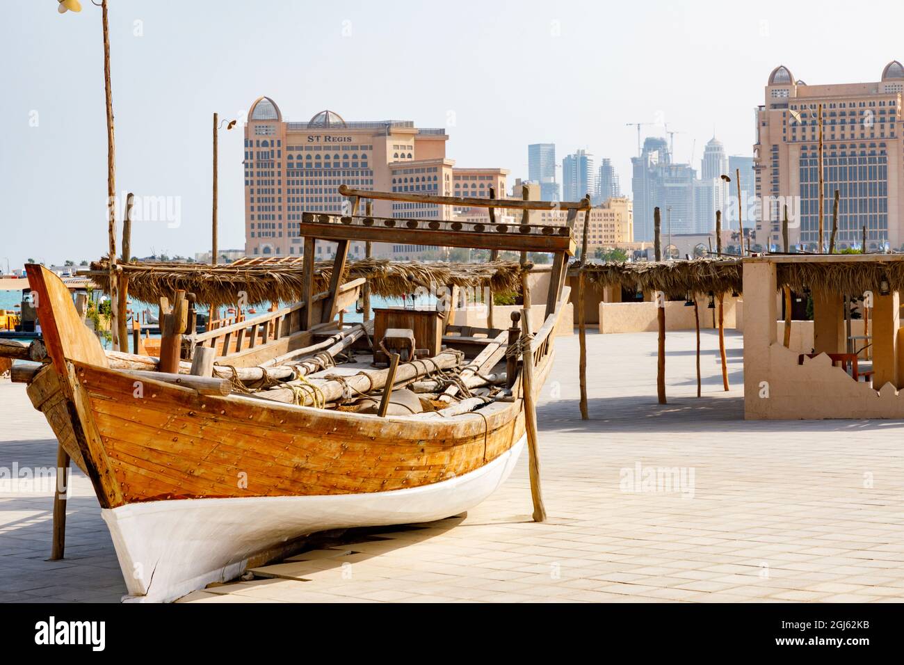 State of Qatar, Doha. Traditional dhow Stock Photo - Alamy