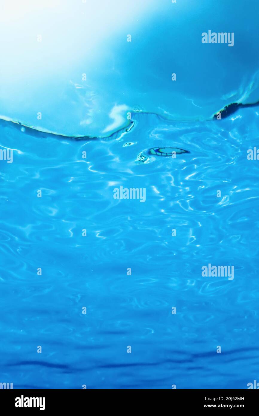 Water Surface Underwater, Swimming Pool Surface Water Background Stock ...
