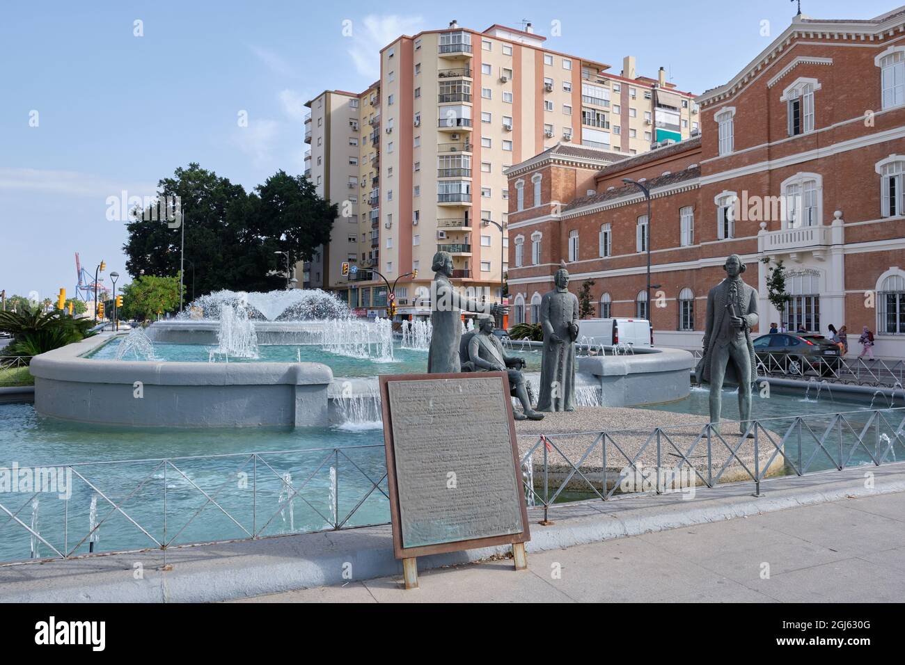 Monument to the Galvez family, Malaga, Spain Stock Photo - Alamy