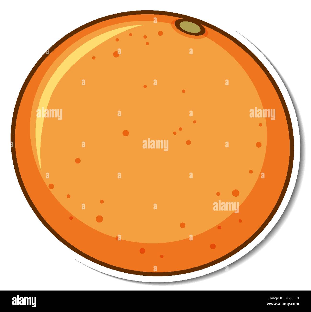 An orange sticker on white background illustration Stock Vector Image ...