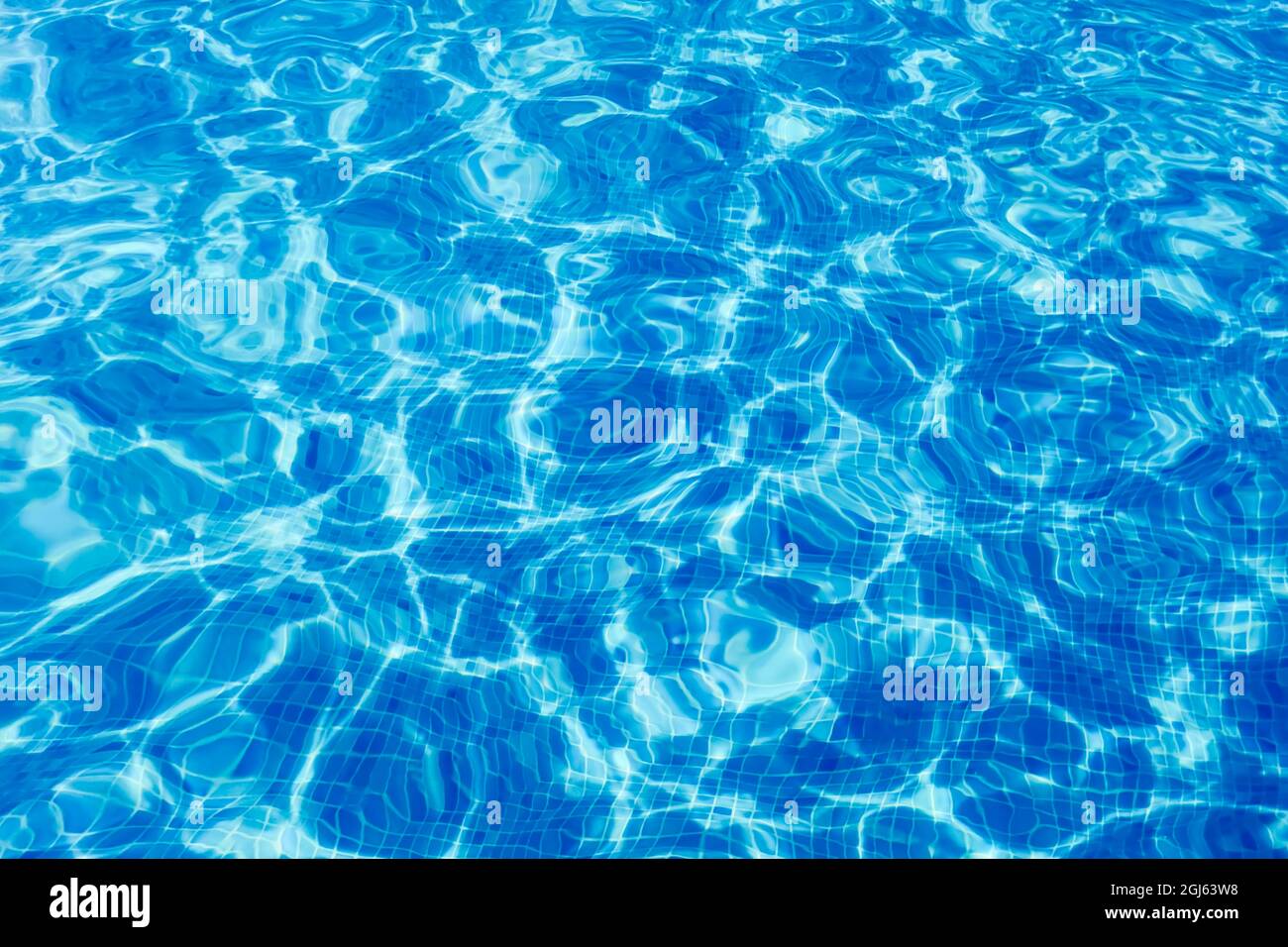 Swimming Pool water. Ripple Water. Sun Reflection background Stock ...