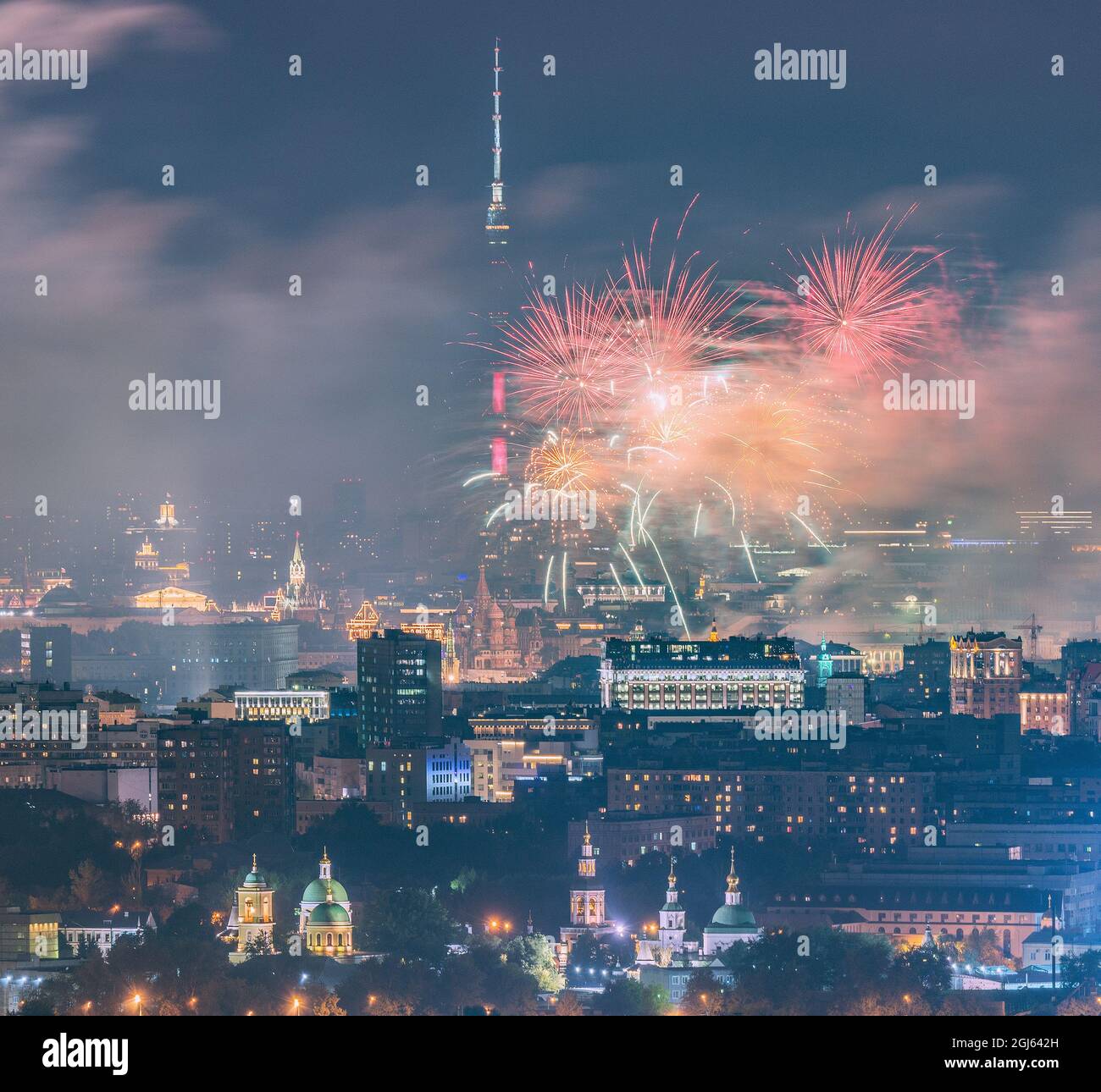 Fireworks festival in moscow hi-res stock photography and images - Alamy