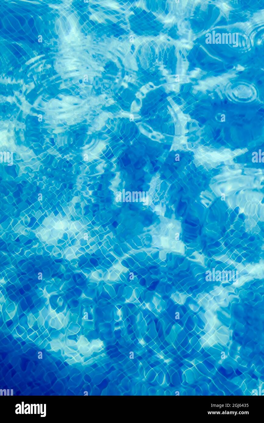 Swimming Pool water. Ripple Water. Sun Reflection background Stock ...