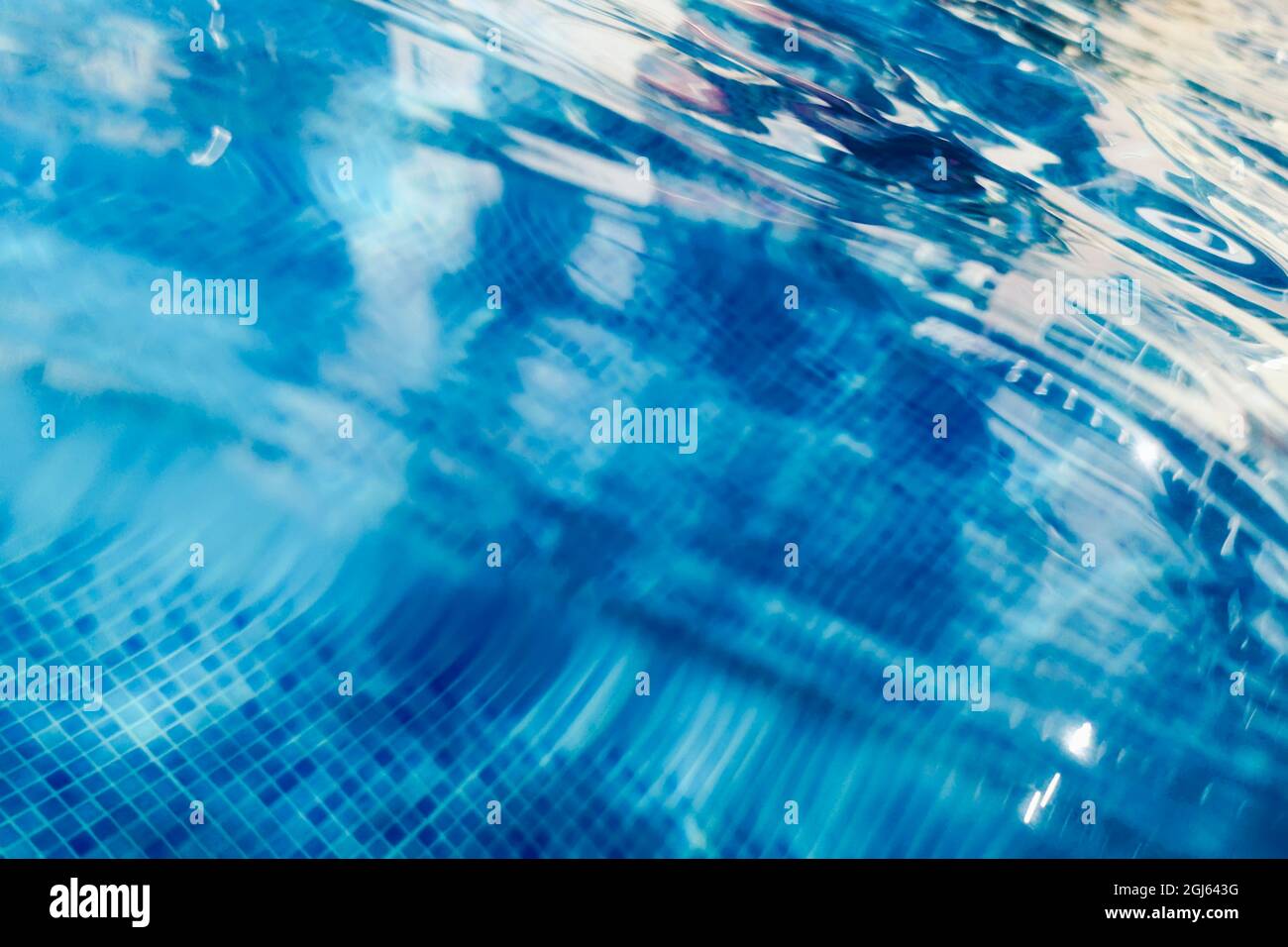 Swimming Pool water. Ripple Water. Sun Reflection background Stock ...