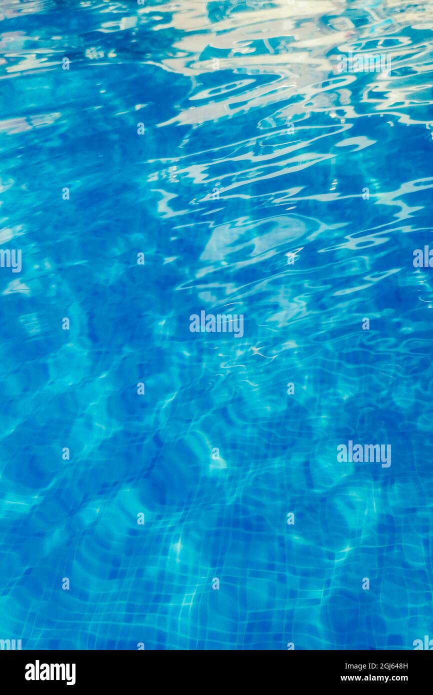 Swimming Pool water. Ripple Water. Sun Reflection background Stock ...