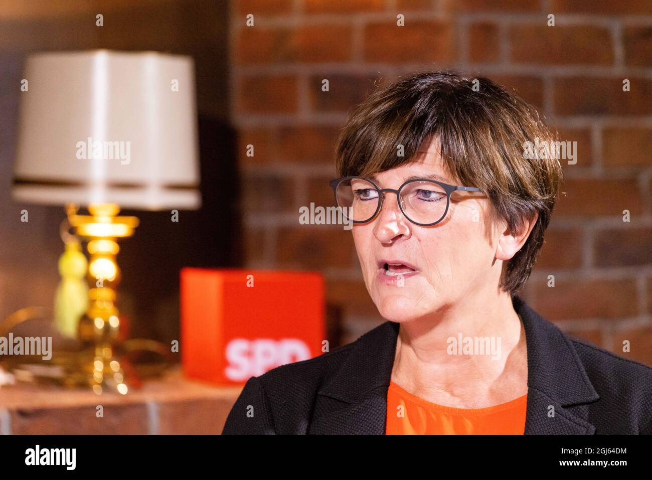 Offenburg, Germany. 09th Sep, 2021. Saskia Esken, SPD federal ...