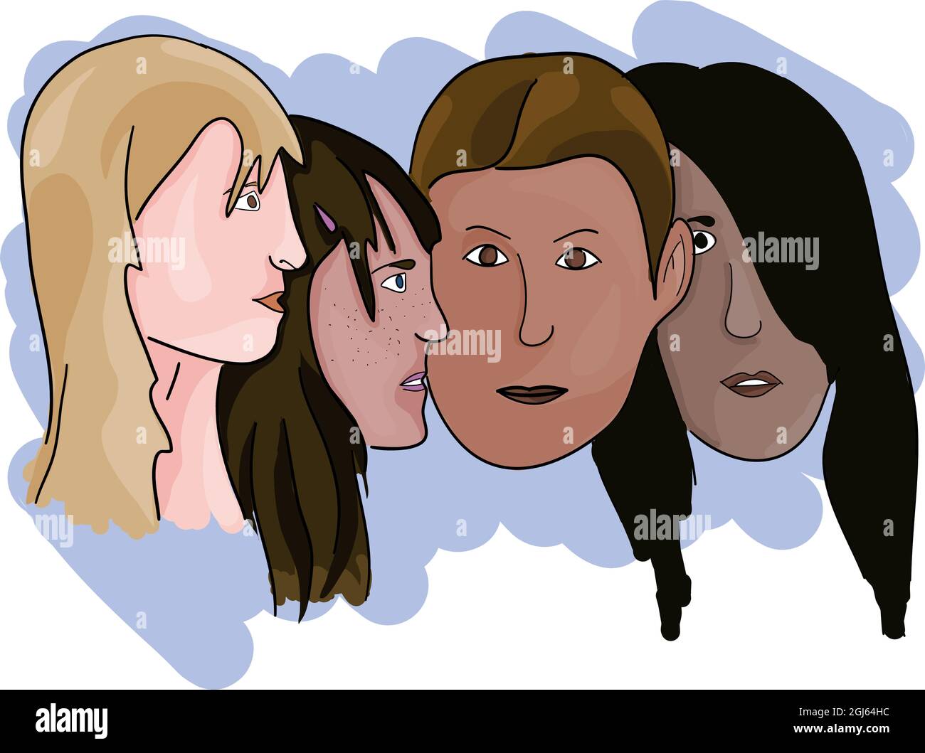 Classmates Stock Vector Images - Alamy