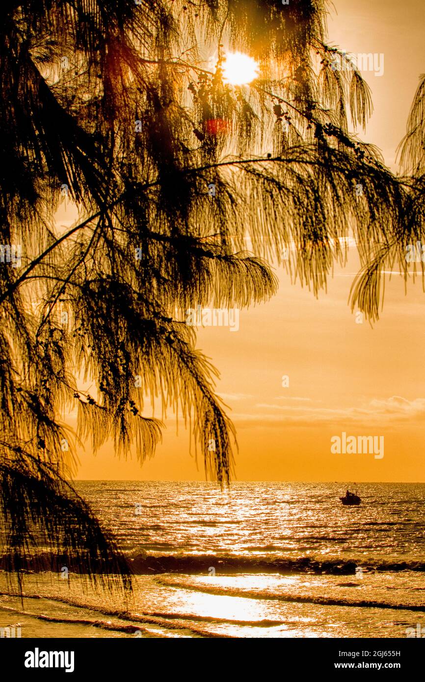 Sunrise. Mui Ne Beach Resort. Central Vietnam Stock Photo - Alamy