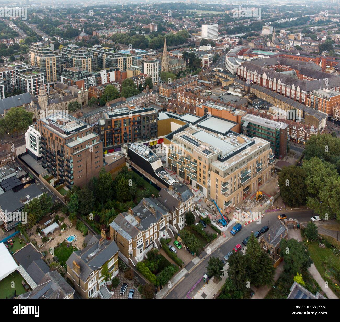 Aerial view of ealing, london hi-res stock photography and images - Alamy