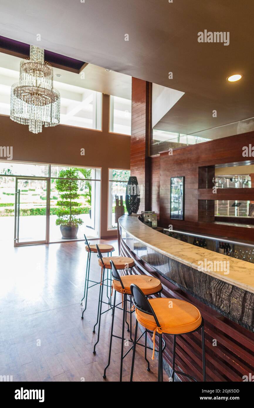 Cambodia, Sihanoukville. Independence Beach, 1960's-era Independence ...