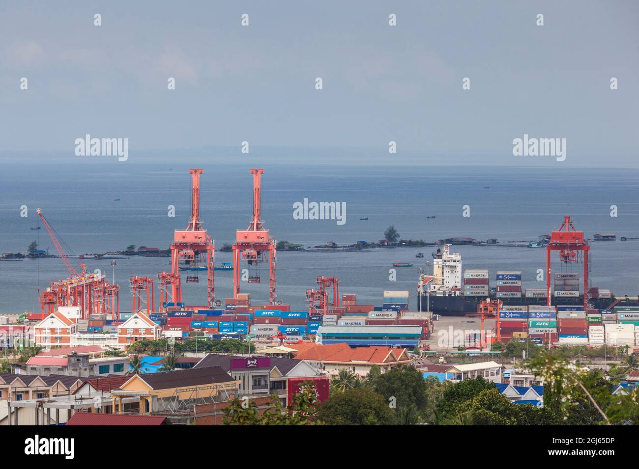 Cambodia, Sihanoukville. Sihanoukville Port Stock Photo - Alamy