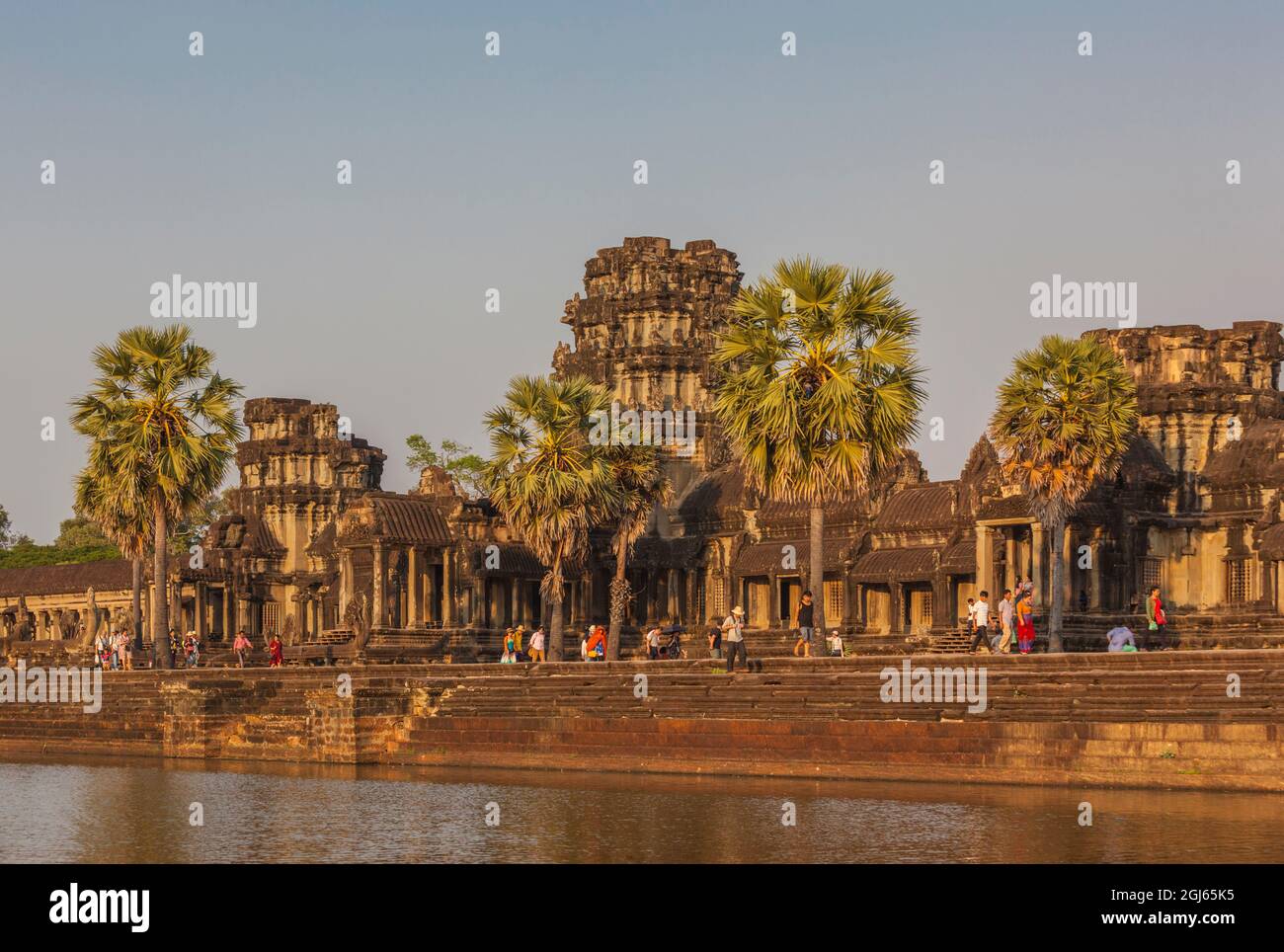 Cambodia, Angkor. Angkor Wat West Portico Stock Photo - Alamy