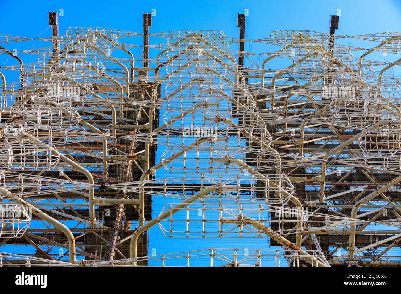 Ukraine, Pripyat, Chernobyl. Duga-1 radar array Stock Photo - Alamy