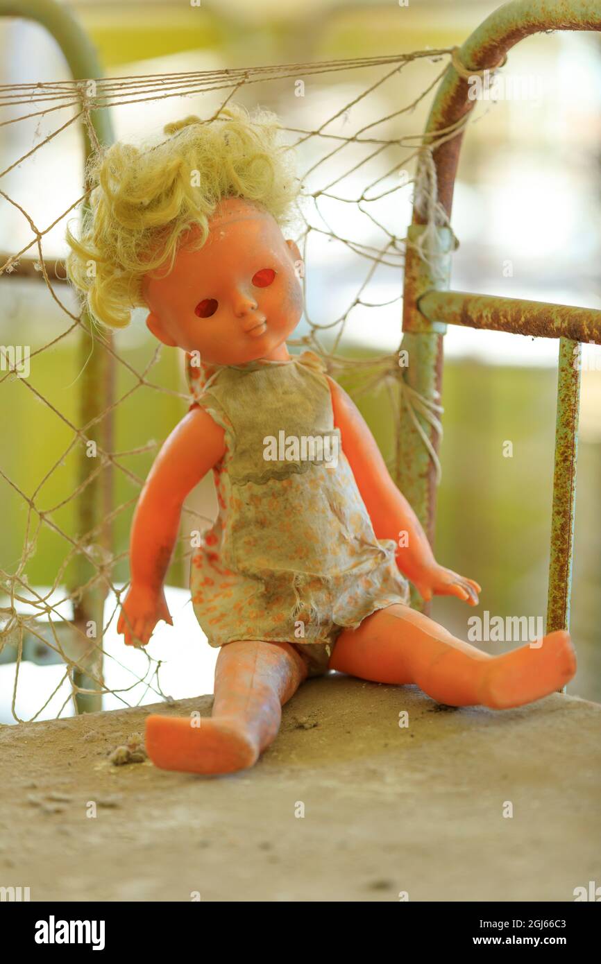 Ukraine, Pripyat, Chernobyl. Child's toy doll Stock Photo - Alamy