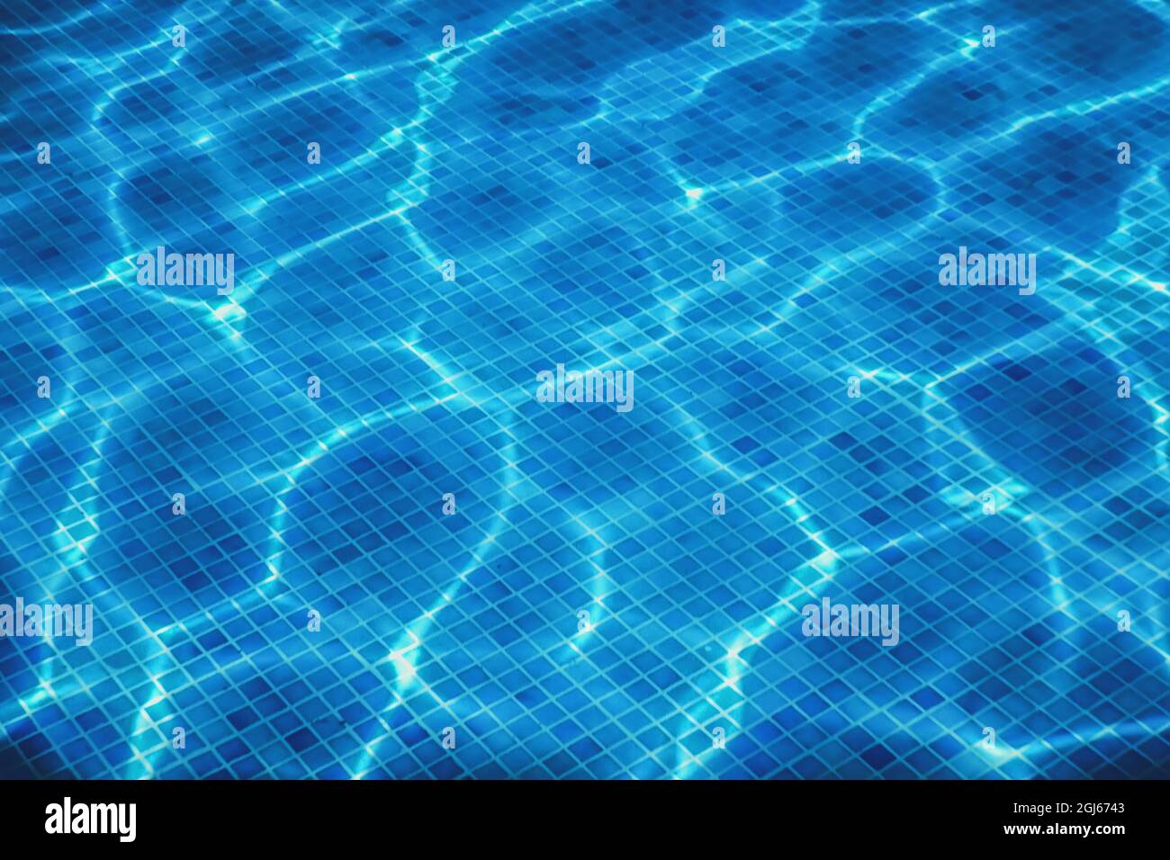 Underwater Swimming Pool Blue Tile, Water Ripples of Swimming Pool ...