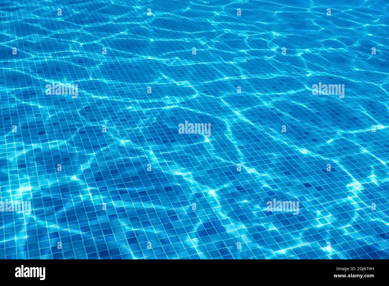 Underwater Swimming Pool Blue Tile, Water Ripples of Swimming Pool ...