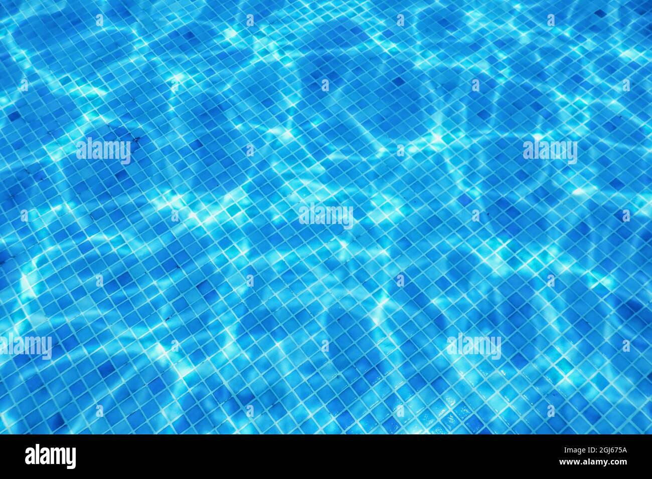 Underwater Swimming Pool Blue Tile, Water Ripples of Swimming Pool ...