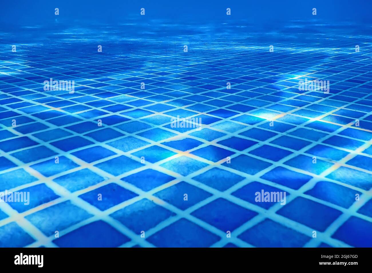 Underwater Swimming Pool Blue Tile, Water Ripples of Swimming Pool ...