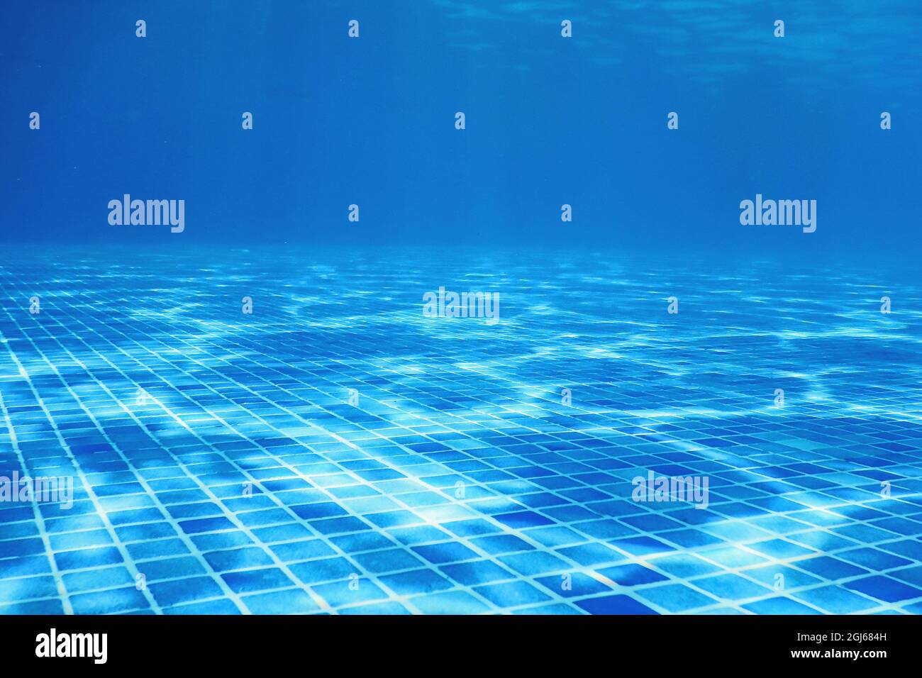 Underwater Swimming Pool Blue Tile, Water Ripples of Swimming Pool ...