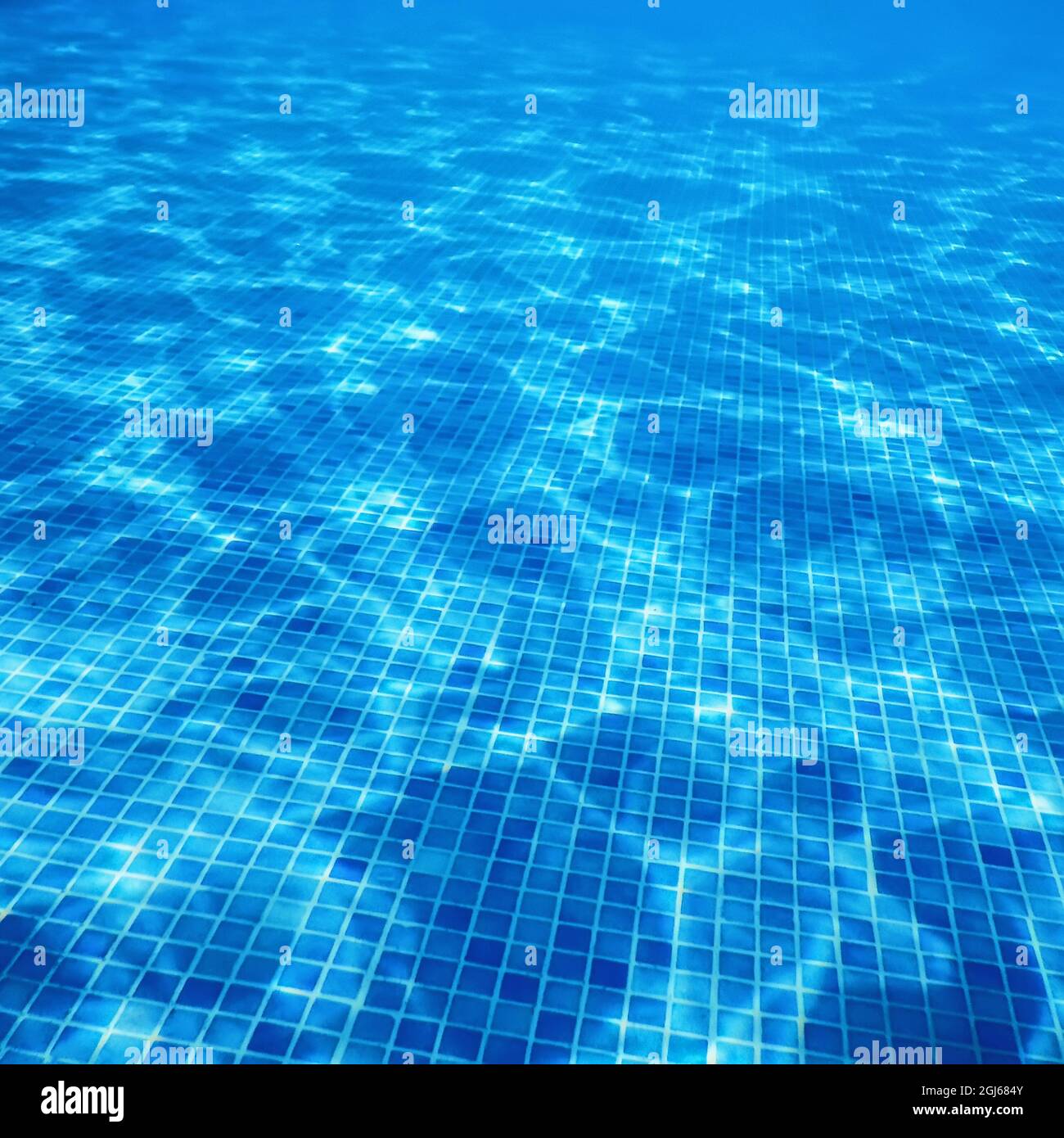 Underwater Swimming Pool Blue Tile, Water Ripples of Swimming Pool ...