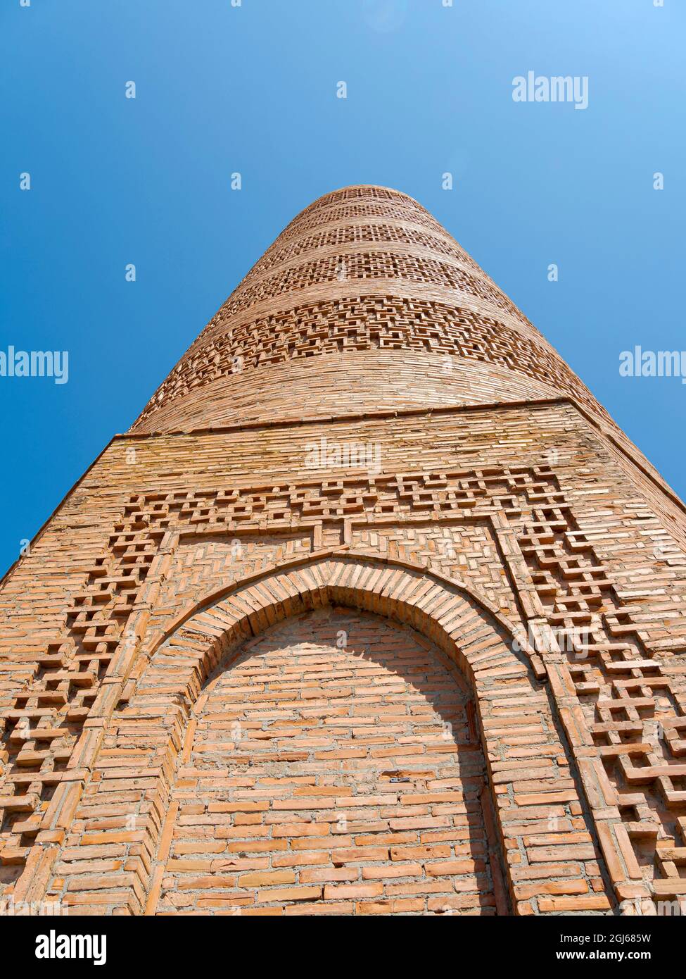 Burana Tower, a former minaret and icon of Kyrgyzstan. Balasagun an ...