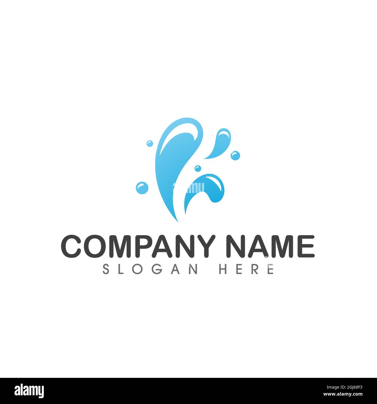 water splash icon vector illustration design template Stock Photo - Alamy