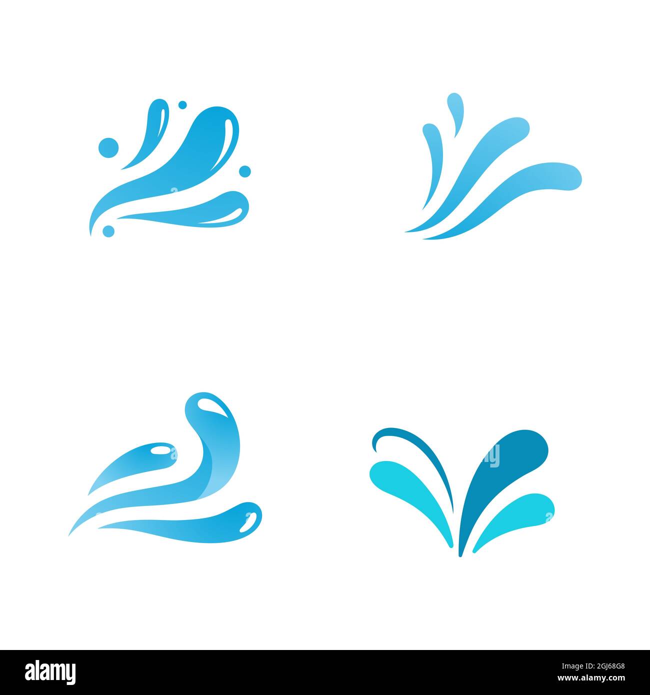 water splash icon vector illustration design template Stock Photo - Alamy