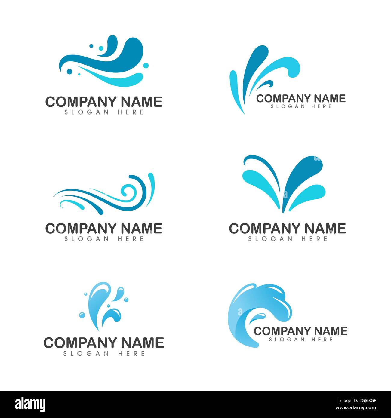 water splash icon vector illustration design template Stock Photo - Alamy