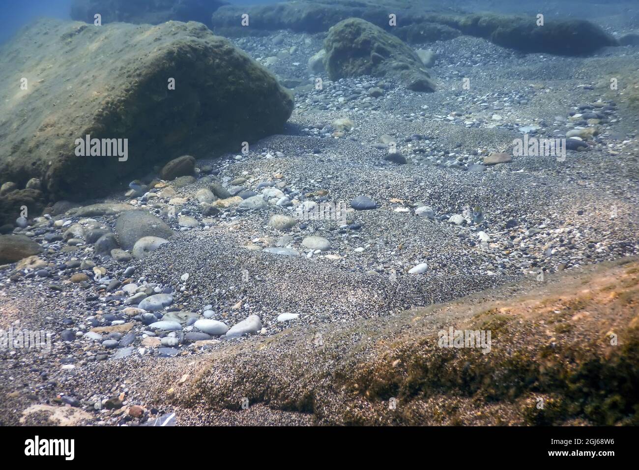 Underwater Rocks and Pebbles on the Seabed Stock Photo - Alamy