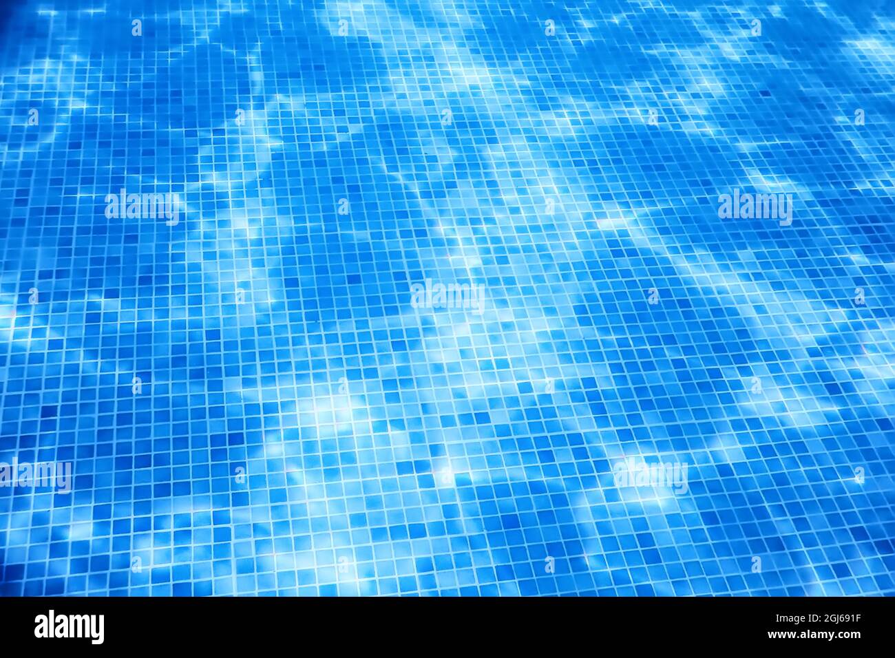 Underwater Swimming Pool Blue Tile, Water Ripples of Swimming Pool ...