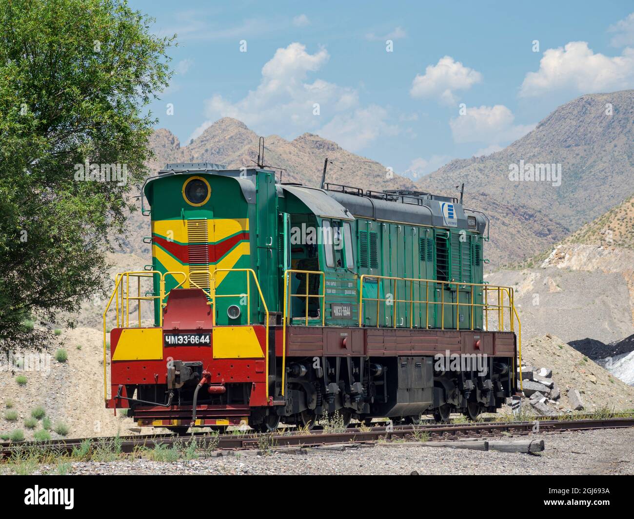 Kyrgyzstan mountain train hi-res stock photography and images - Alamy