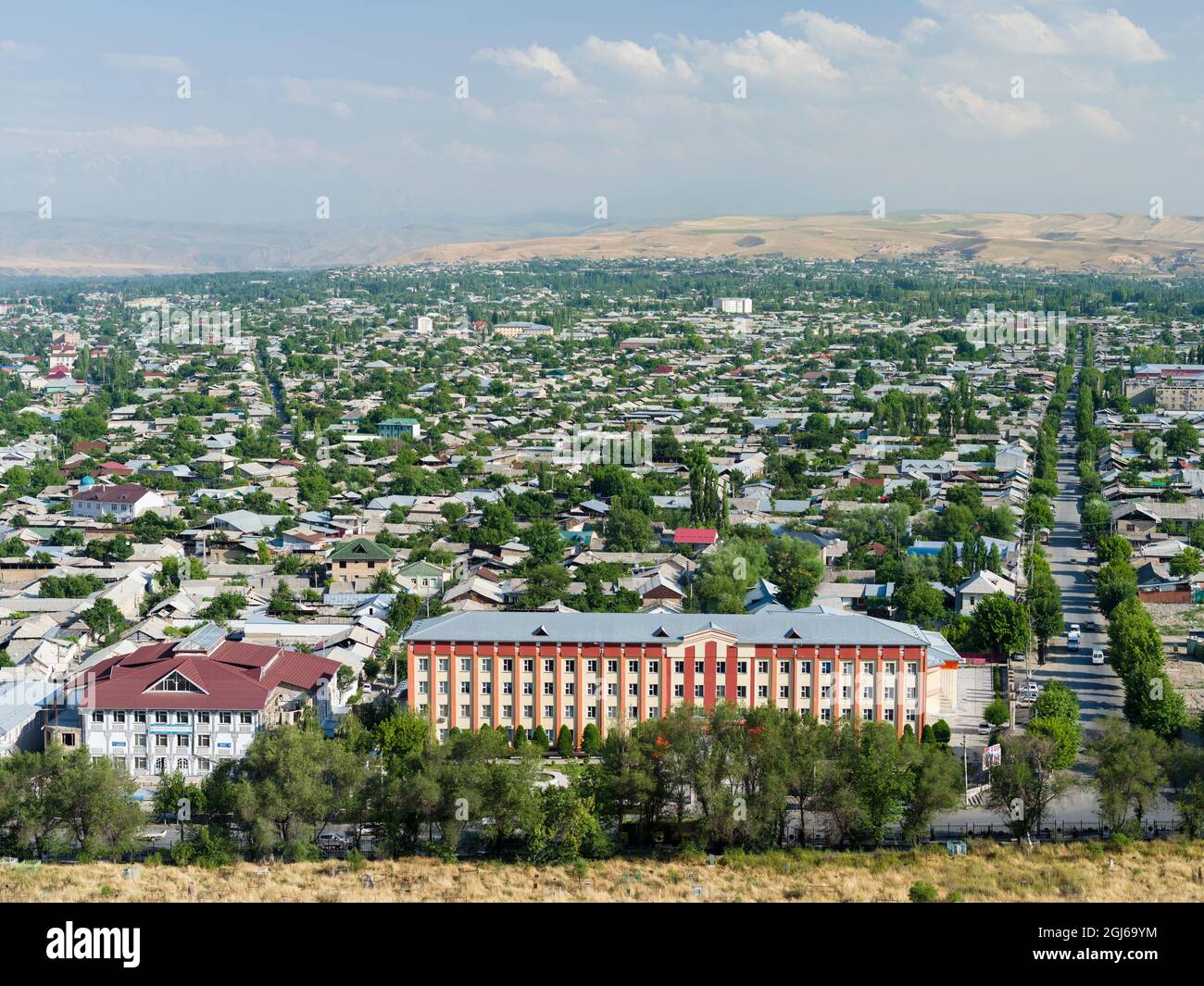 City view from mount Suleiman-Too (Sulaimain-Too, Sulayman-Too), a ...
