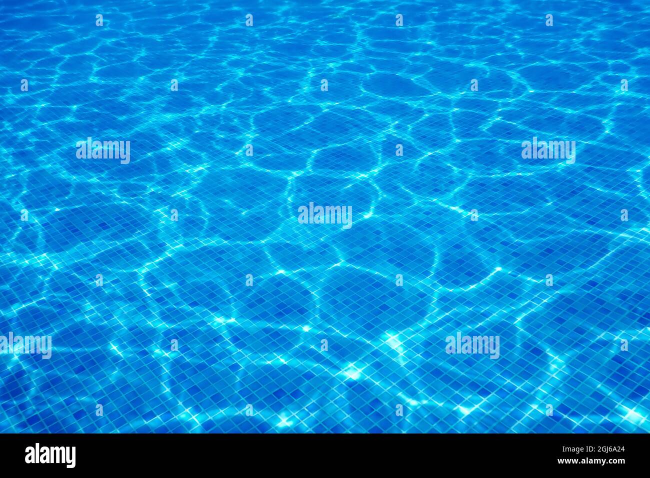 Underwater Swimming Pool Blue Tile, Water Ripples of Swimming Pool ...