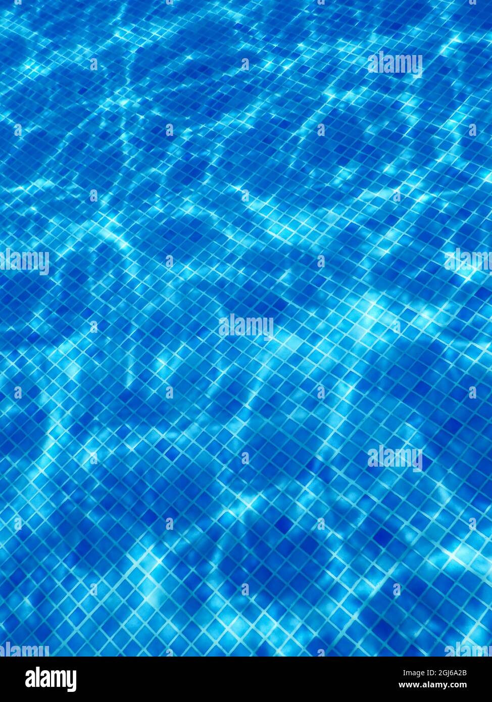 Underwater Swimming Pool Blue Tile, Water Ripples of Swimming Pool ...