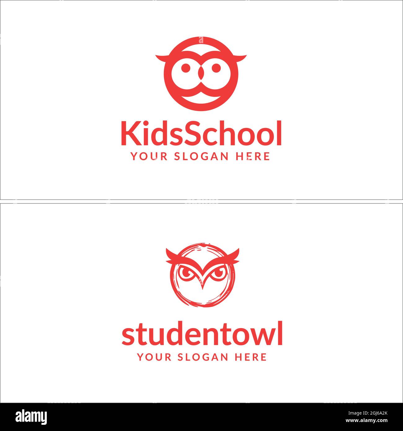 Kids school owl cute icon logo design Stock Vector Image & Art - Alamy