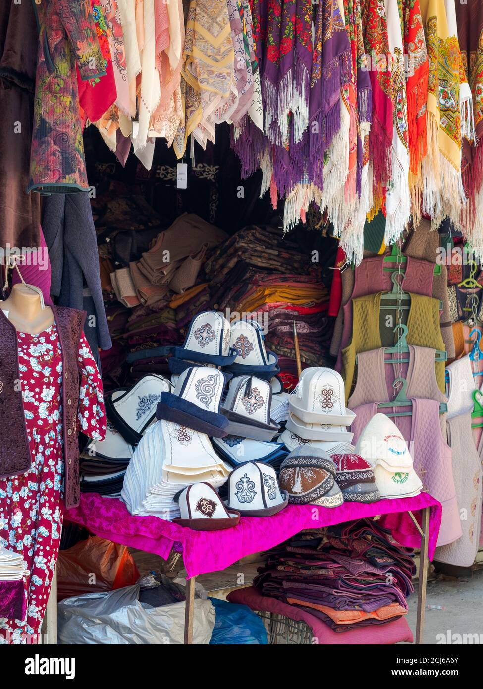 Kalpak (Al-Kalpak), the traditional felt hat of Kyrgyzstan. Jayma ...