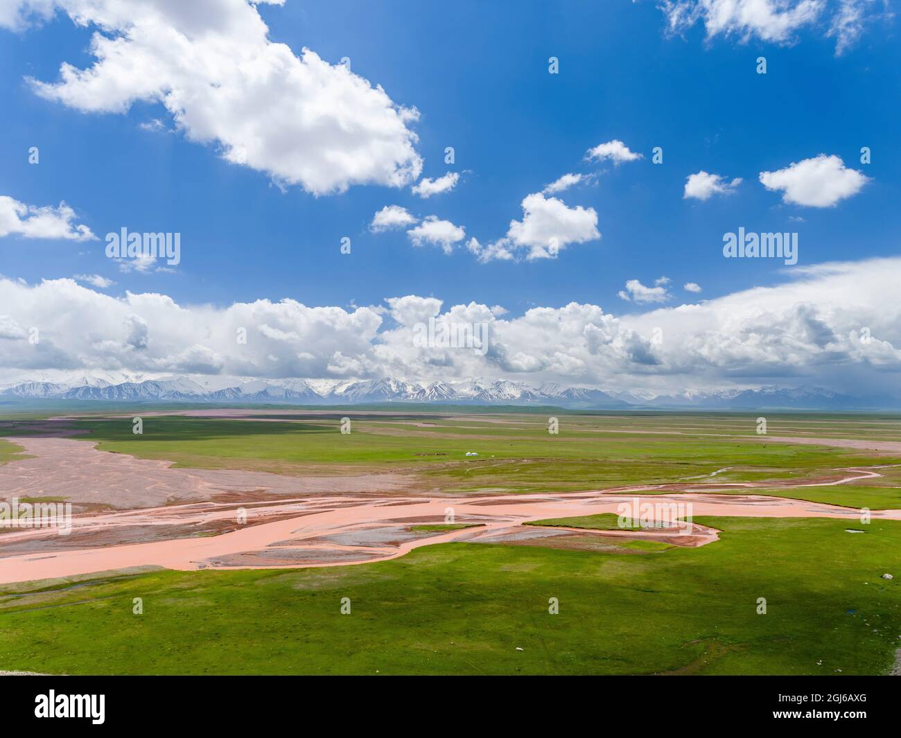 Alay Valley and the Trans-Alay Range in the Pamir Mountains. Central ...