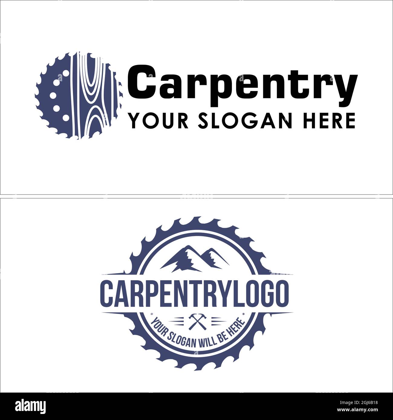 Carpentry logo hi-res stock photography and images - Alamy