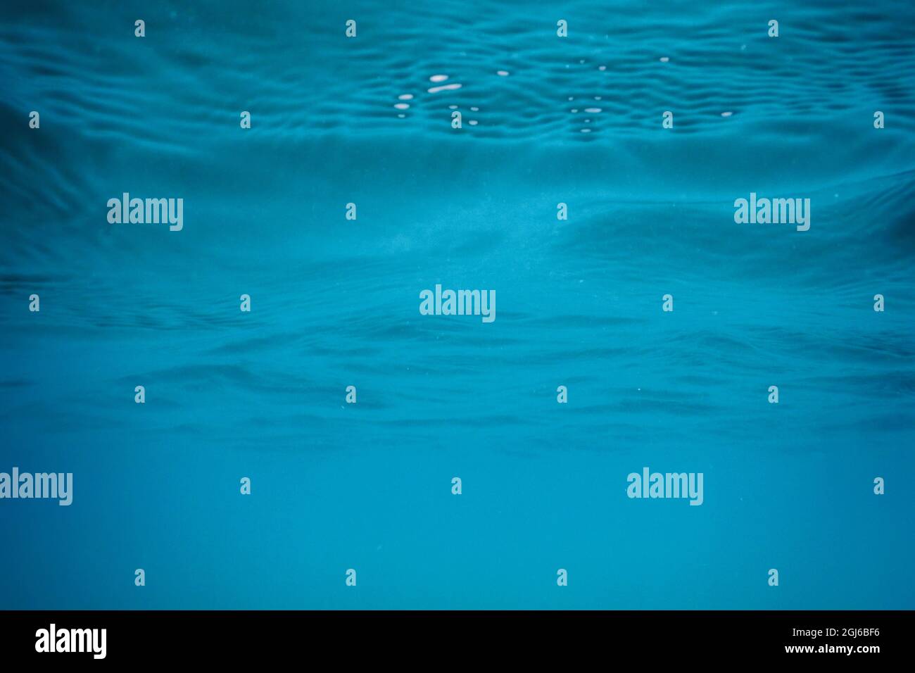 Blue Underwater Surface and Ripples, Underwater Sun Rays Background ...