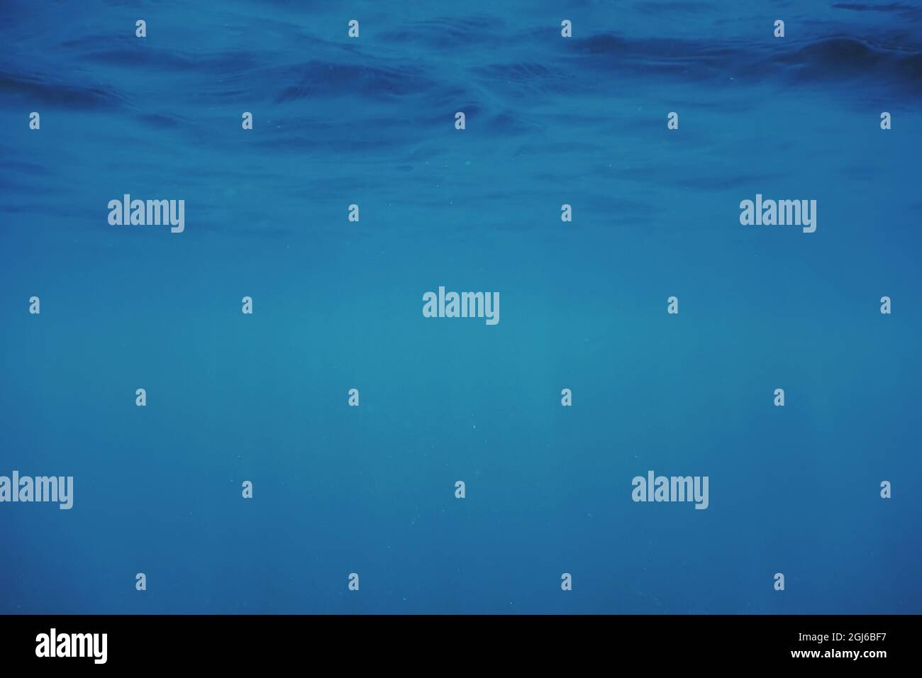 Blue Underwater Surface and Ripples, Underwater Sun Rays Background ...