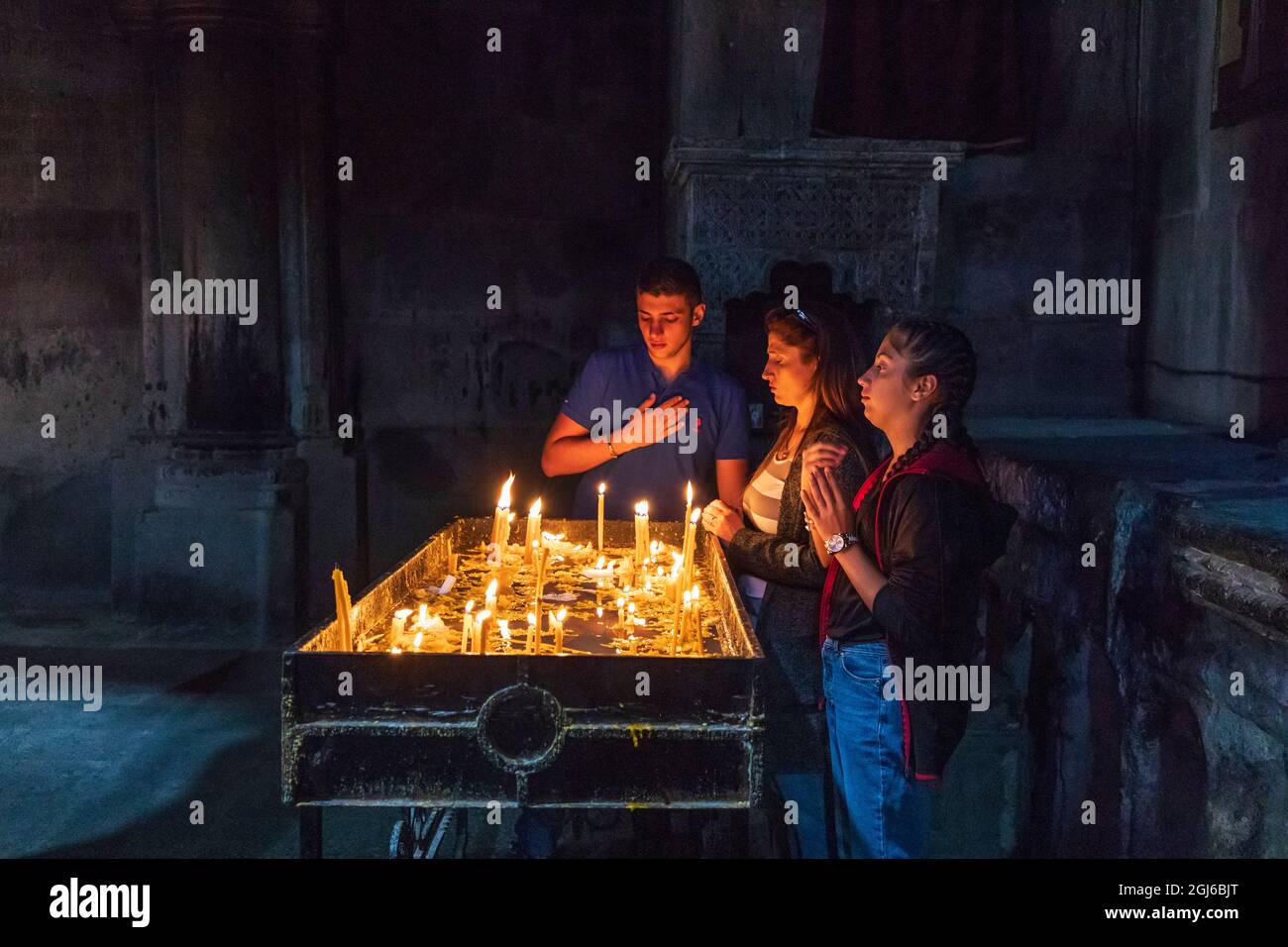 Armenia, Tsakhkadzor. Kecharis Monastery. An 11th century medieval ...